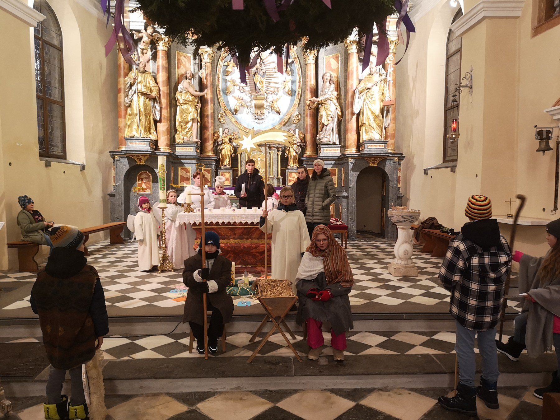 Generalprobe für das Hirtenspiel