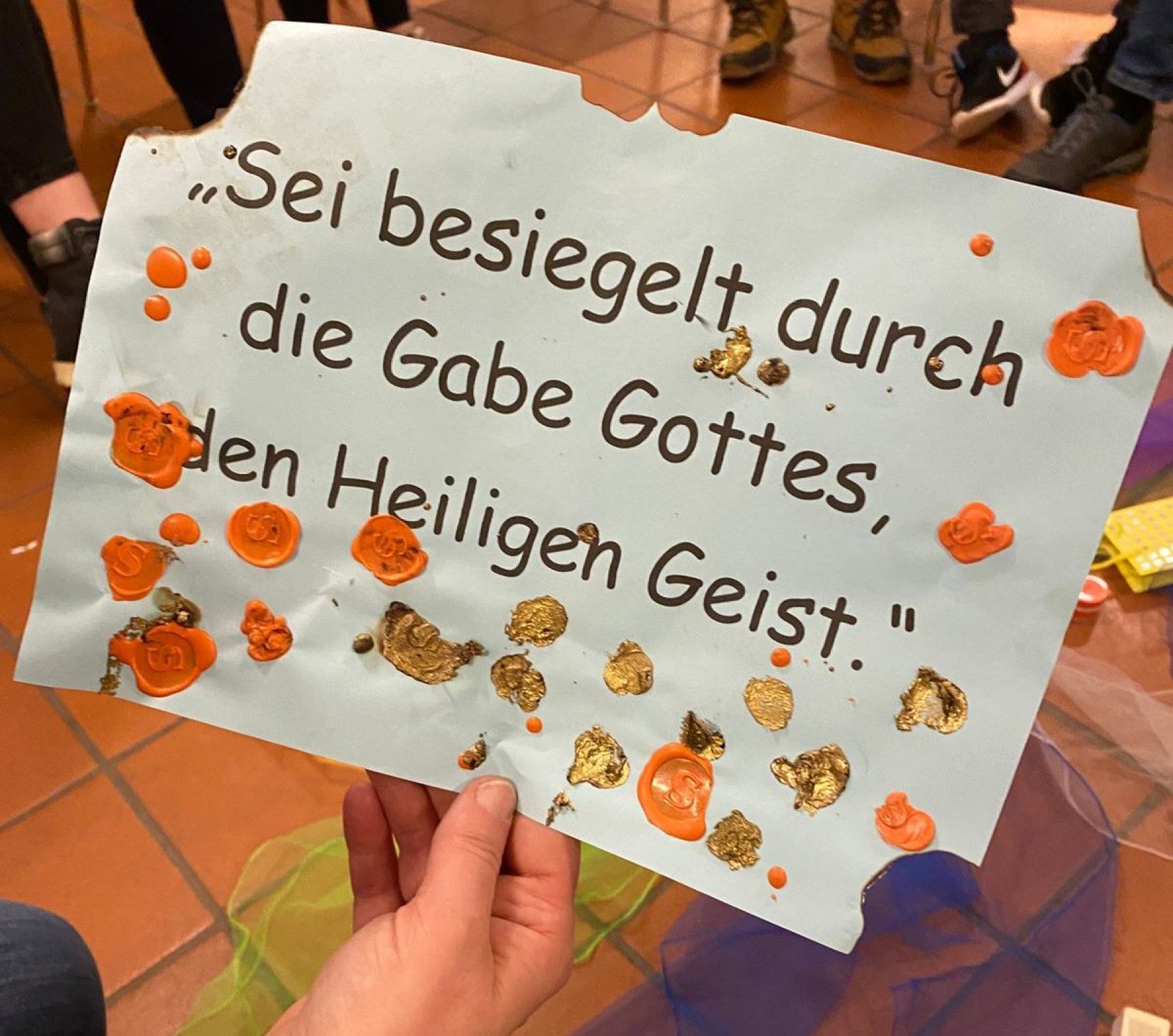 Sei besiegelt durch die Gabe des Heiligen Geistes