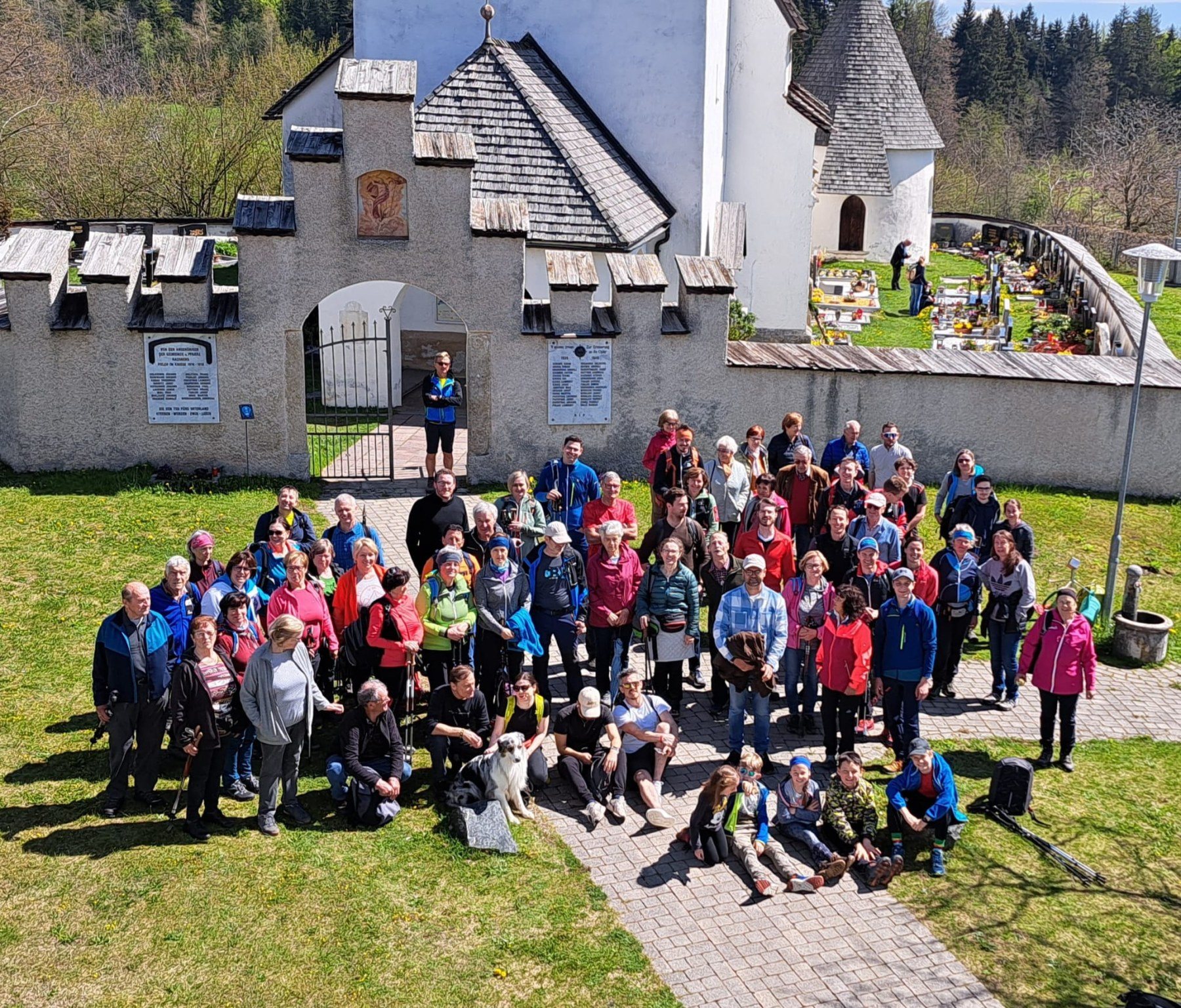 Gut besuchter Drei-Kirchen-Pilgerweg