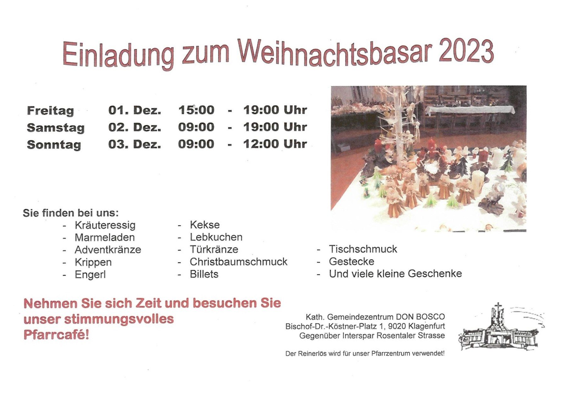 Weihnachtsbasar Sindelfingen 2023
