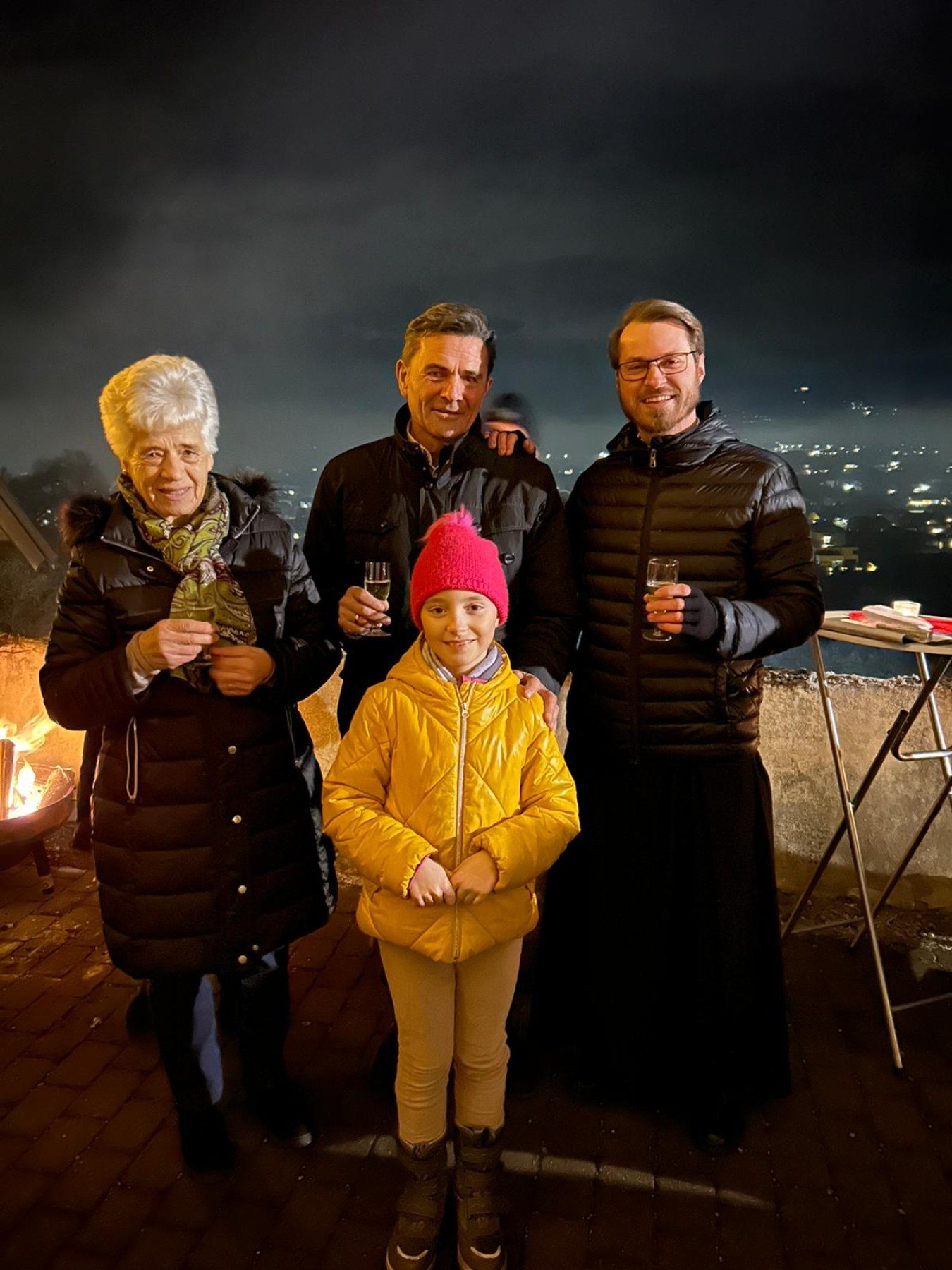 Jahresabschlussmesse mit Sektempfang