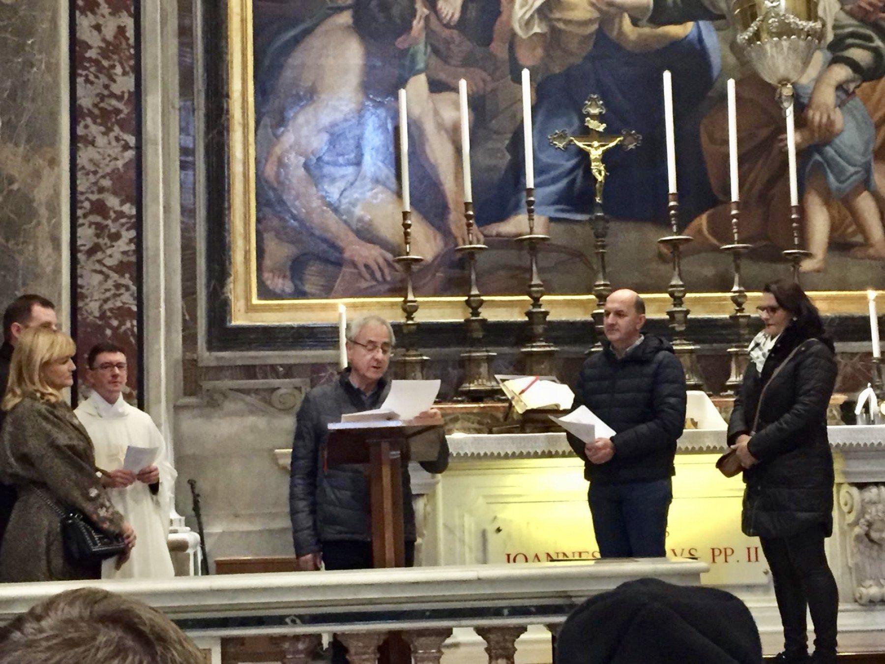 Heilige Messe im Petersdom