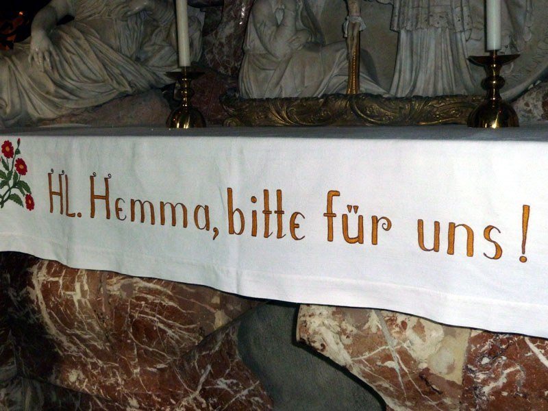 Beim Fastentuch in Gurk