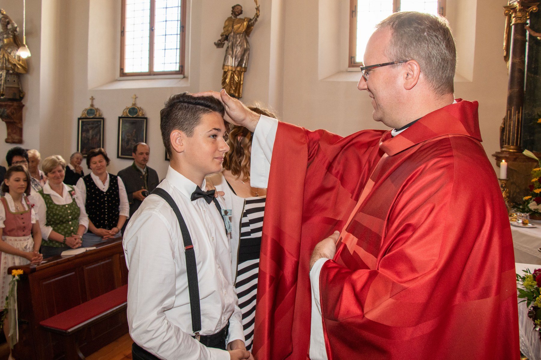 Feierliche Firmung in der Pfarrkirche in Schiefling im Lavanttal