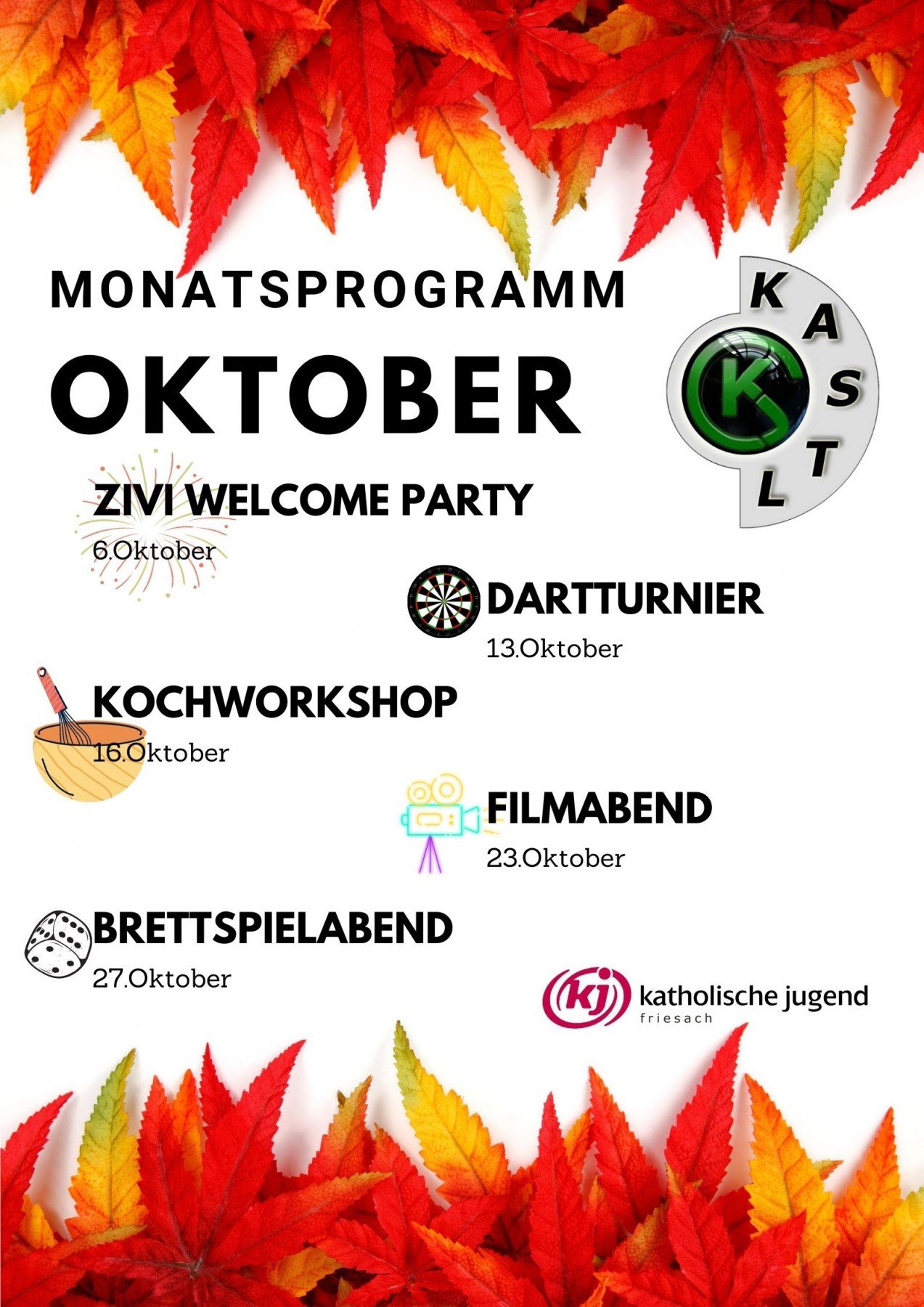 Monatsprogramm Oktober