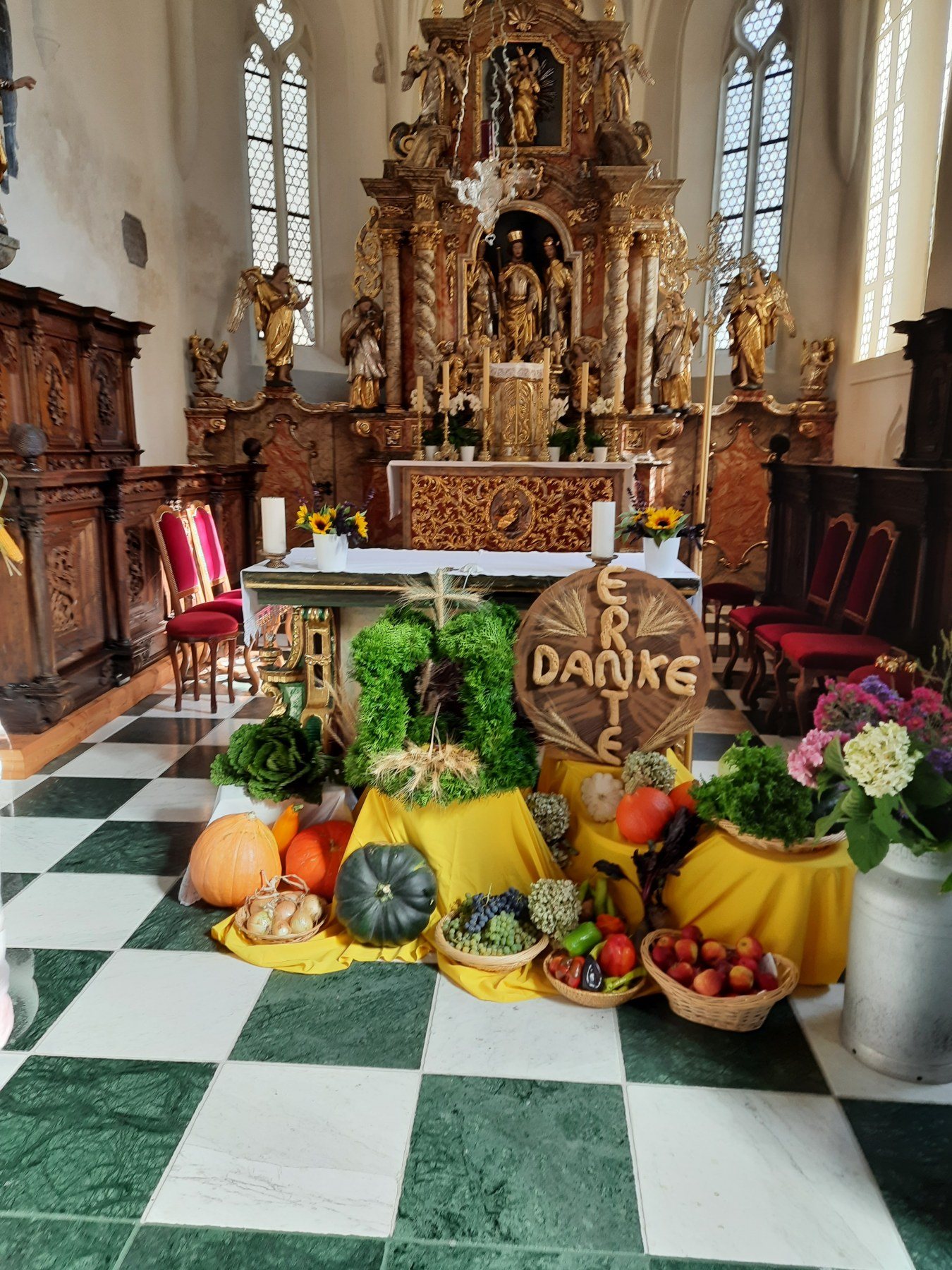 Vorbereitung für Erntedankfest