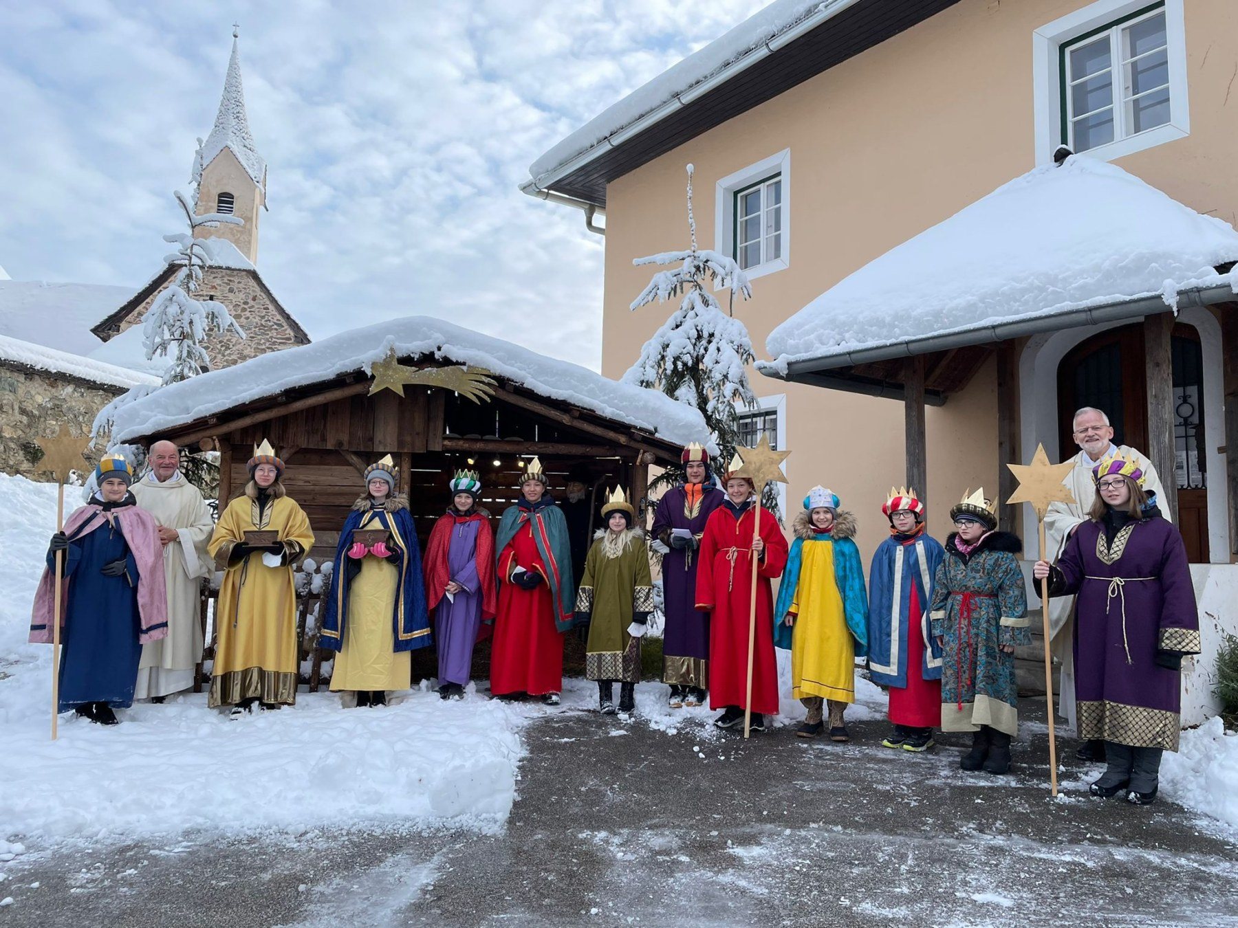 Sternsinger brachten Glück und Segen in die Pfarre Karnburg