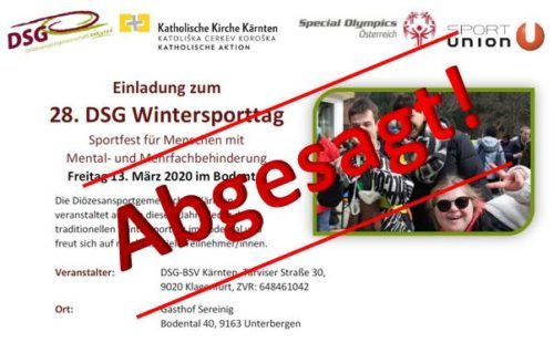 DSG Aktivitäten eingestellt!