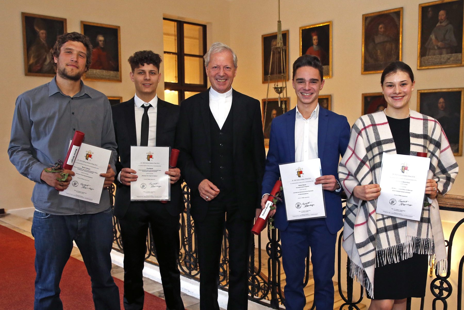 Diözese Gurk verleiht „Dr. Olaf Colerus-Geldern-Preis“ an vier Maturanten