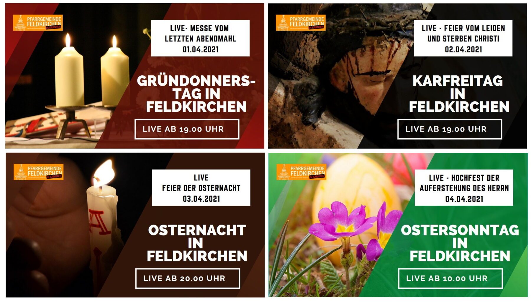 Feier der Karwoche und Ostern