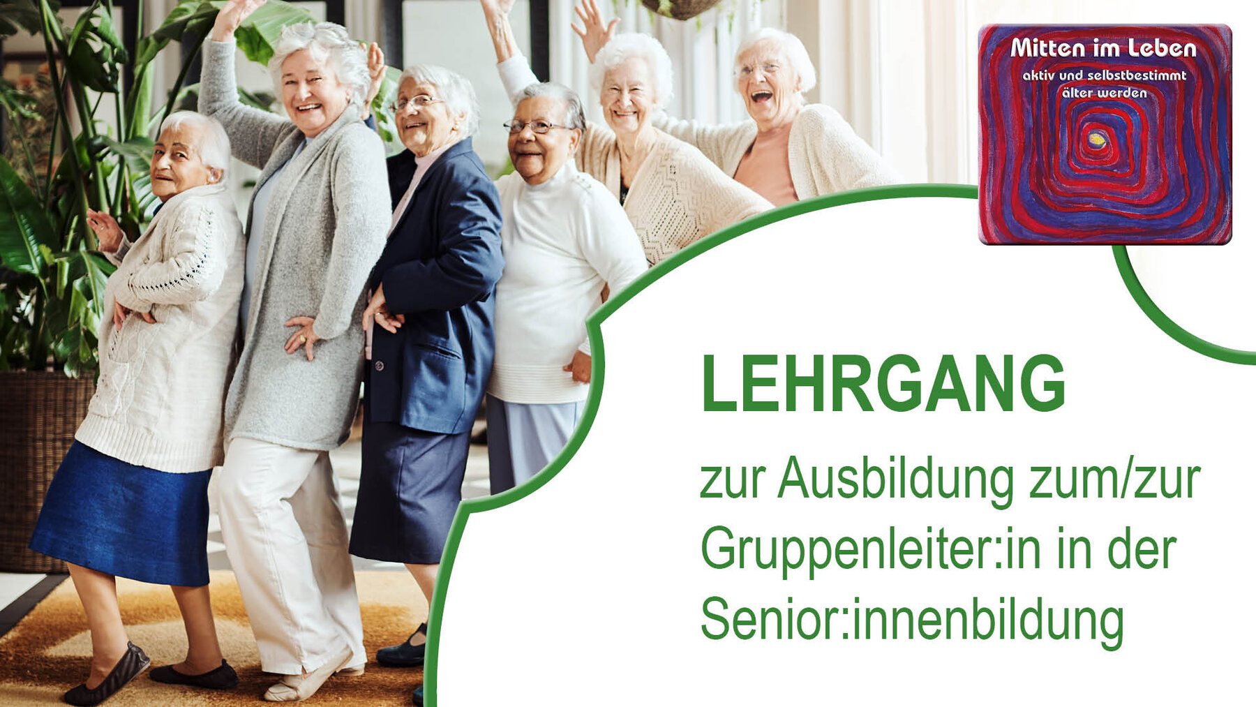 Lehrgang zur Ausbildung zum/zur Gruppenleiter:in in der Senior:innenbildung